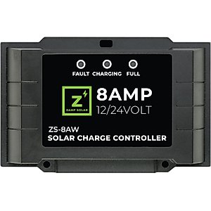 Zamp solar 8-Amp Waterproof/Weatherproof Solar Charge Controller. Protect Batteries with Smart Solar Charging