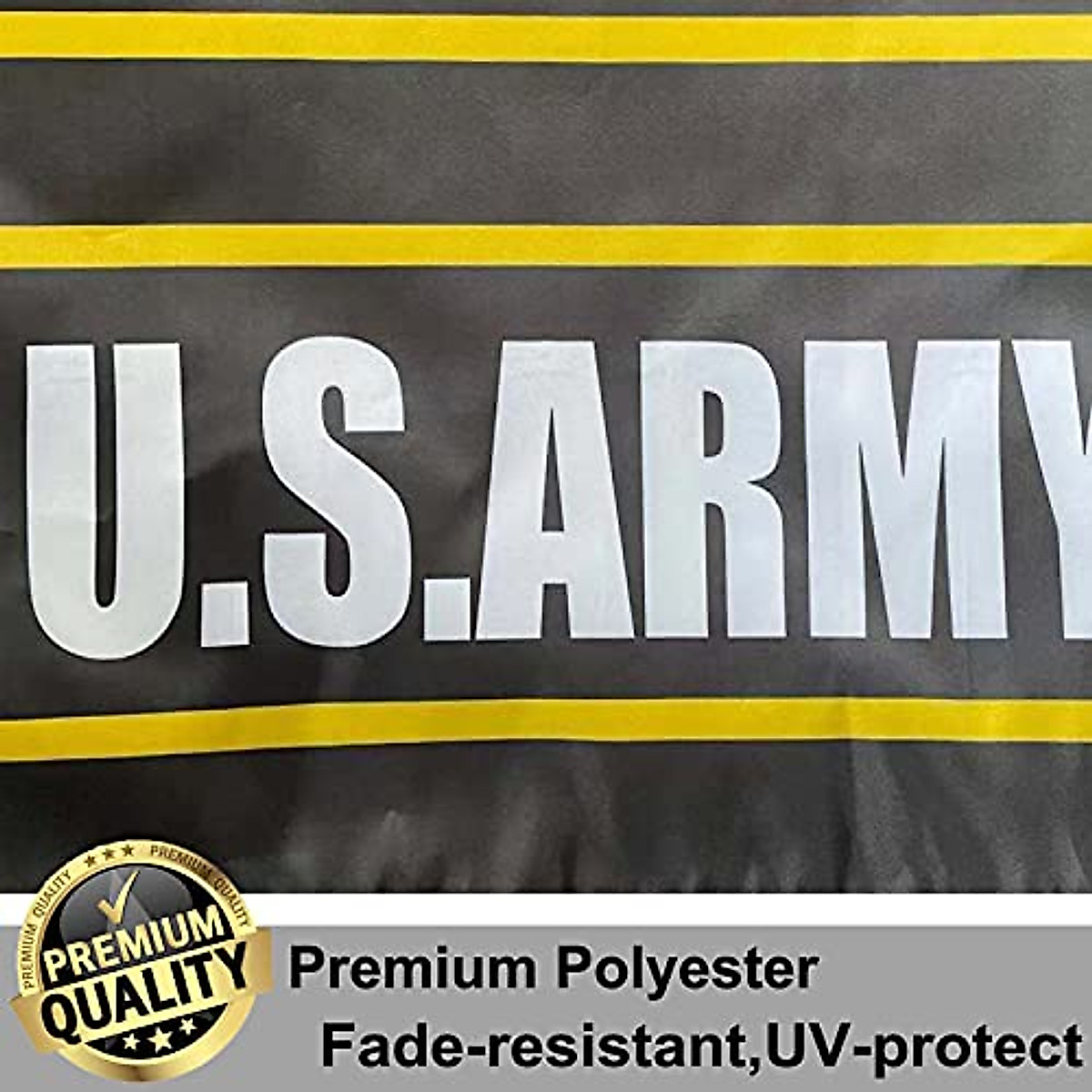 US Army Military Flag 3x5 Outdoor Made In USA Double Sided- American United States Army Star Black Flags 3 Ply Heavy Duty Fade Resistant Banner for Outdoor Indoor Garage Wall