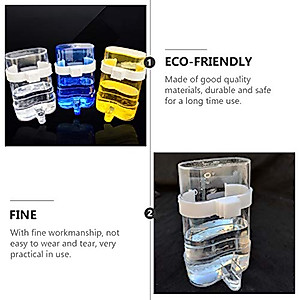 Amosfun Bird Water Bottle 6Pcs Automatic Bird Waterer Parrot Water Bowl Pet Bird Water Dispenser No Leak Water Feeder for Cage Parrot Budgie Bird Watering Accessory Parrot Water Feeder