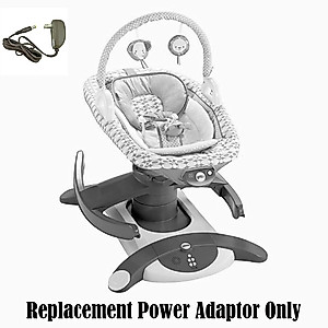 F-Price Replacement Part for Fisher-Price Deluxe Cradle 'n Swing Baby Soother - Fits Many Models ~ Replacement Power Cord Adapter Beige