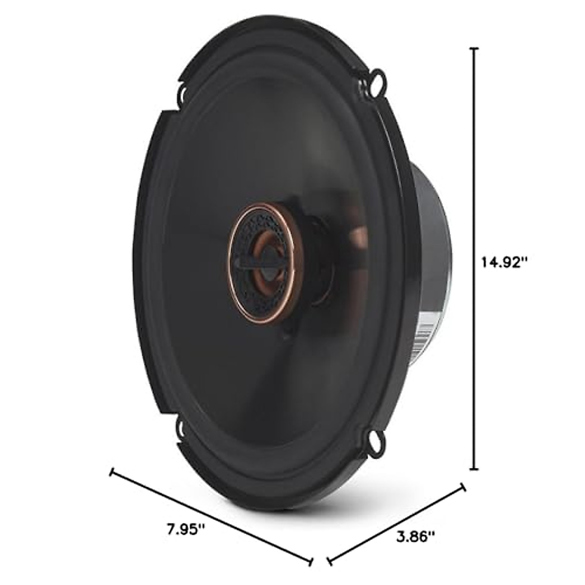 Infinity REF-6532EX Reference 6.5 Inch Two-Way Coaxial Shallow Mount Car Audio Speakers