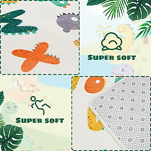 Kids Rug for Playroom,59 X 39.3 Inch Dinosaur Kids Play Mat ABC Classroom Rug,Non-Slip Cute Alphabet Rug Soft Kids Floor Mats Carpet,Toddler Baby Playroom Mat for Kids Room Classroom Playroom