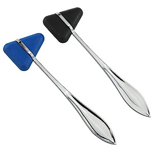 E-outstanding Taylor Hammer 2PCS 18mm Taylor Tomahawk Reflex Hammer with Black/Blue Head for Neurological Examination
