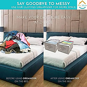 About tidy Love 6 Grids Closet Organizer, Sturdy Wardrobe Clothes Organizer for Folded Clothes, Clothes Storage Organizer for T-Shirts, Jeans, Drawer Divider Storage