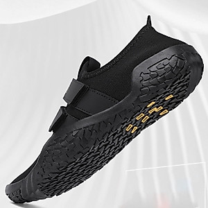 DHAEY Squat Deadlift Shoes for Men Women Barefoot Soft Bottom Non Slip Breathable Indoor Cross-Trainer Sneaker Professional Heavy Lifting Weight Training (Color : White, Size : 12.5 Women/11 Men)