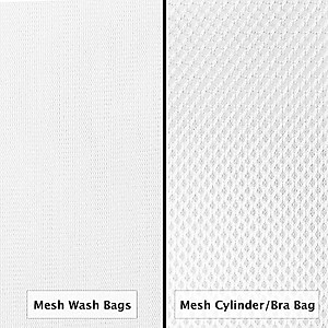 Whitmor Fine Mesh Bags, Set of 7, White