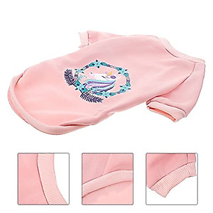 Balacoo Outdoor Dog Costume Pet Dog Winter Costume Puppy Clothes Winter Dog Clothing Pet Costume Pink Unicorn Clothes Outfit Holiday Party Supply M Winter Pet Pajamas Dog Sweater