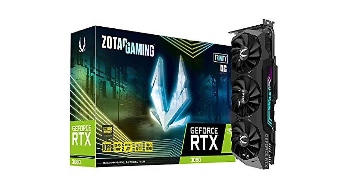 ZOTAC GAMING GeForce RTX 3080 Trinity OC 10GB GDDR6X 320-bit 19 Gbps PCIE 4.0 Graphics Card ...