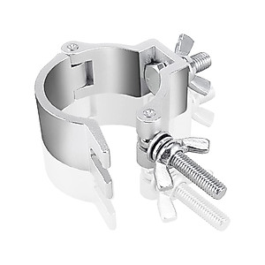 2 Inch Truss O Clamps, 10 Pack Olaalite Aluminum Stage Light Clamps for Truss, Heavy Duty 220LB LED Par Light Moving Head Lighting clamps, Fit for 48-52mm OD Tube/Pipe