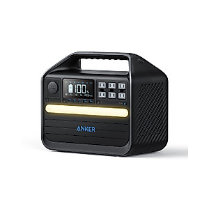 Anker 555 Portable Power Station, 1024Wh Solar Generator (Solar Panel Optional) with LiFePO4 Battery, 6 AC Outlets, 3 USB-C PD Ports at 100W Max, 1000W Powerhouse for Outdoor RV, Camping, Emergency