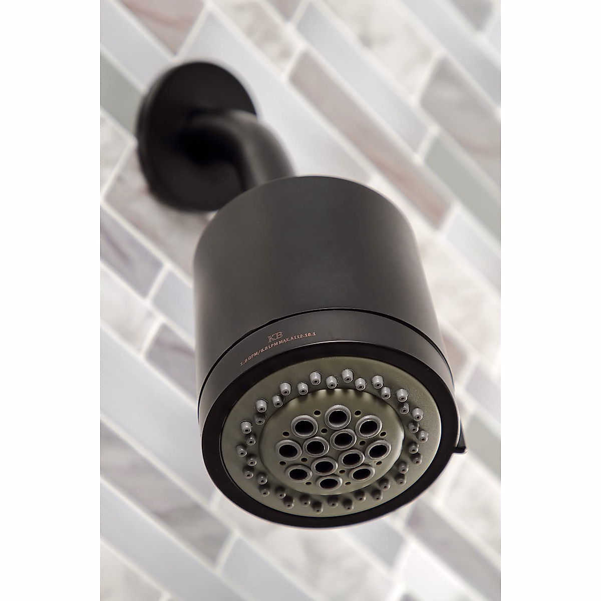 Kingston Brass KBX8140ZX Millennium Tub and Shower Faucet, Matte Black 7.31 x 8 x 72