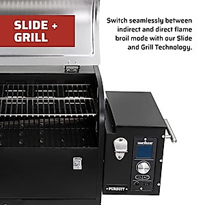 Camp Chef 20" Pursuit Portable Pellet Grill, PPG20, Black, Stainless, Total Rack Surface Area: 501 sq. in