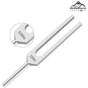 EASTROCK 528 Hz Tuning Fork with Silicone Hammer and Cleaning Cloth,Clinical Grade Nerve/Sensory for Perfect Healing Musical Instrument and Stress Reliever Healing Tuning Fork