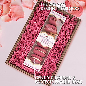 MagicWater Supply Crinkle Cut Paper Shred Filler (1 LB) for Gift Wrapping & Basket Filling - Pink