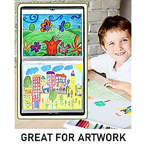 Nicpro Art Portfolio 11x17, Upgraded Large Portfolio Folder for Artwork with 30 Pockets Display 60 Pages, Presentation Book Binder with Protector Sleeves for Kids & Artists Drawing