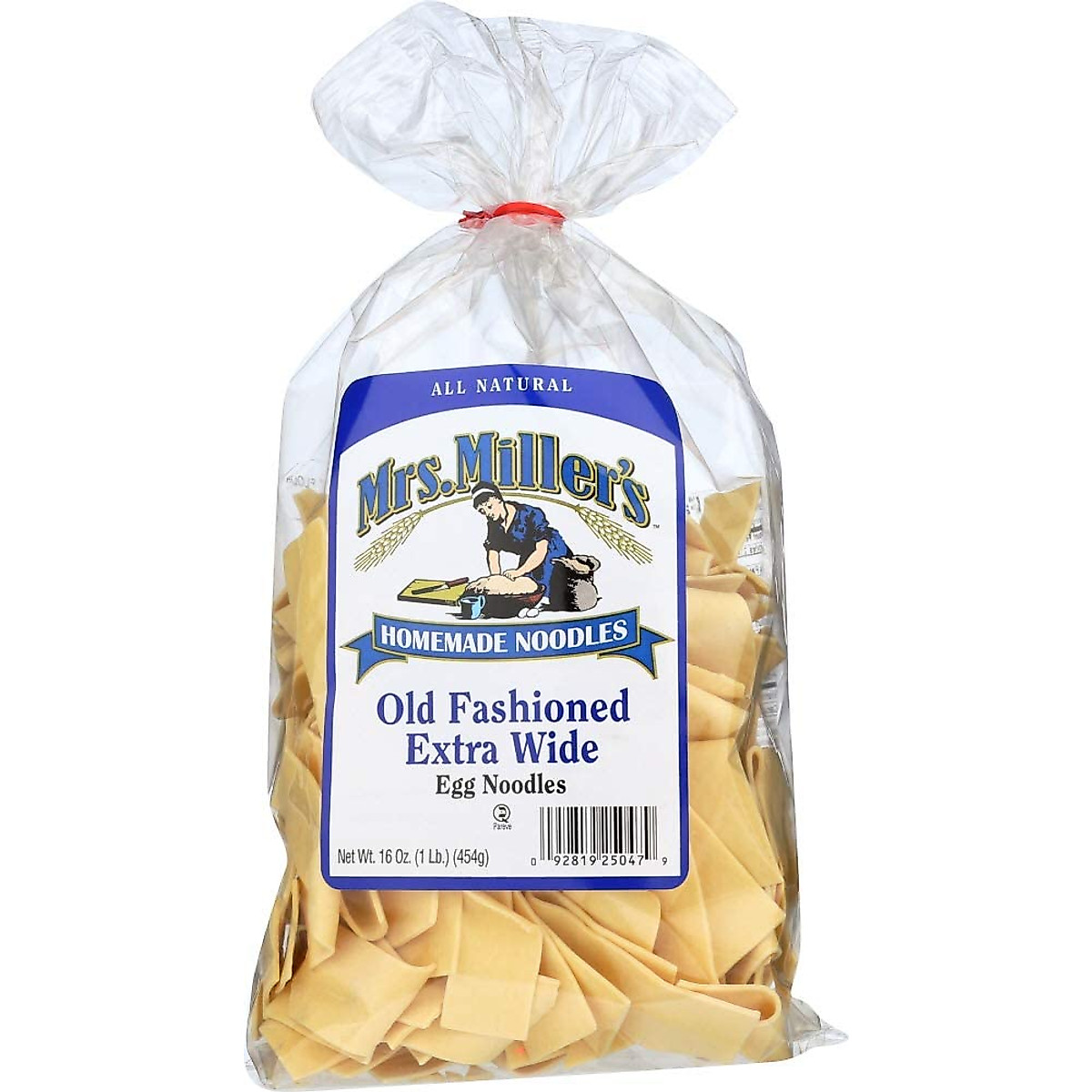 Mrs. Miller's Old Fashioned Egg Noodles, Extra Wide 16 Ounce (Pack of 6)