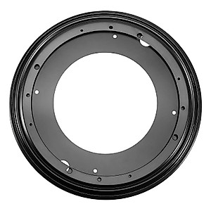 SEHOI 4 Pack 12 Inch Black Lazy Susan Hardware, 360°Rotating Swivel Plate, 5/16 inch Thick Ball Bearings Turntable Lazy Susan Base for Rotating Table, Display Plate, Serving Tray