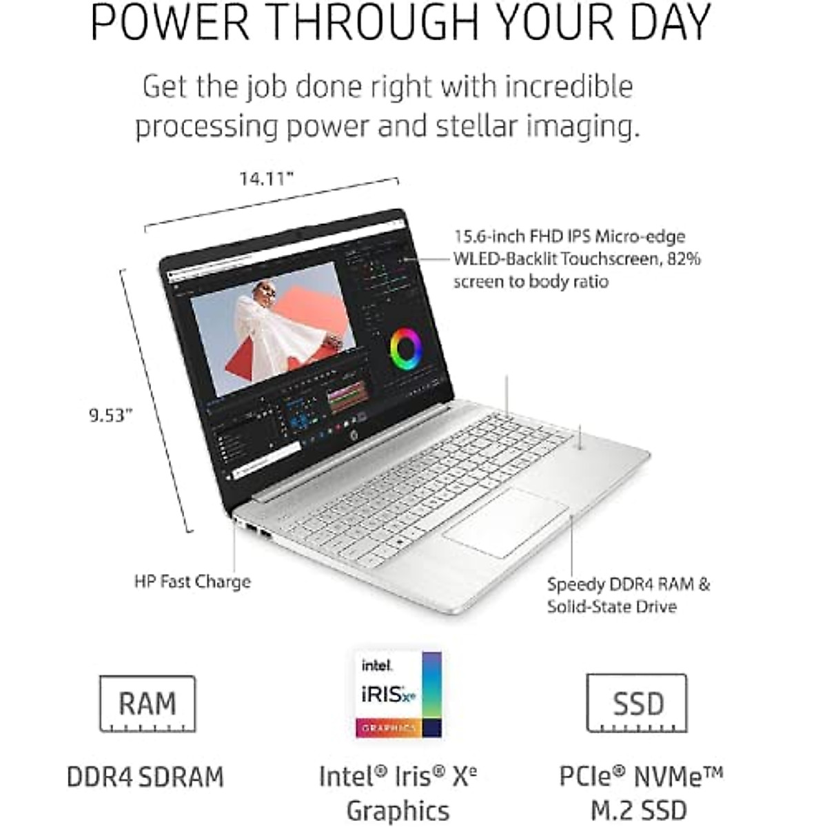 [Windows 11 Pro] Newest HP Pavilion Business Laptop, 15.6" FHD IPS Touchscreen, i7-1165G7(Up to 4.7GHz), 16GB RAM, 1TB PCIe SSD, Intel Iris Xe Graphics, Webcam, NumPad, HDMI, WiFi, Bluetooth