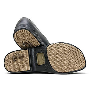 Work Shoes for Men - Waterproof Slip Resistant - StickyPRO Shoes (10.5, Black)