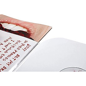 BIG FUDGE Vinyl Record Sleeves Bundle - 50x Record Outer Sleeves Plus 50x Record Inner Sleeves - Crystal Clear Album Sleeves and Rounded Acid Free LP Sleeves for 12" Records