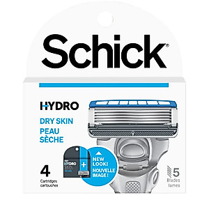 Schick Hydro 5 Razor Refi Size, 4 Count (Pack of 3)