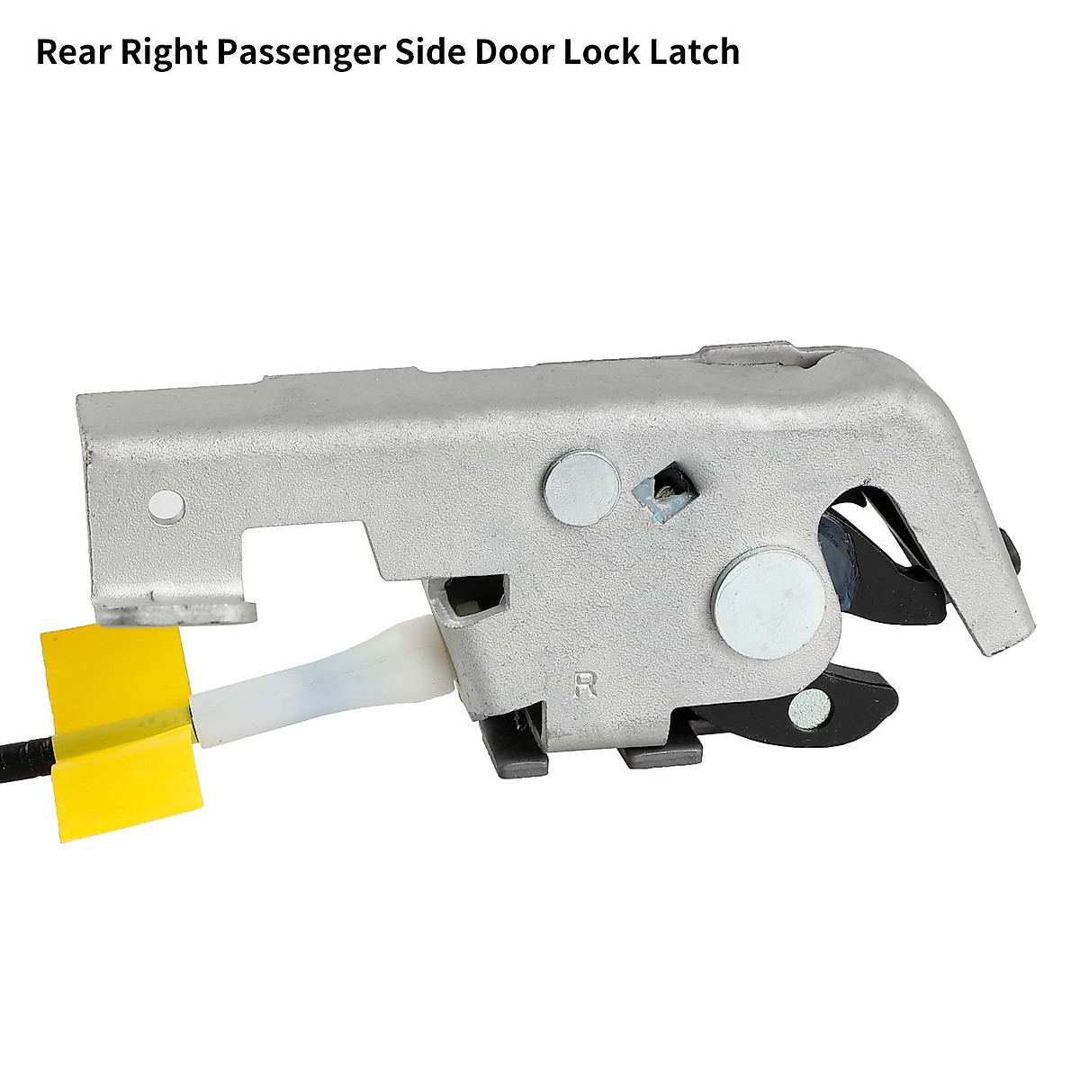 Nakuuly Right Passenger Side Rear Door Lock Latch & Cable Compatible with Ford F150 Extended Cab Pickup 2004-2008, Upper and Lower Latches Assembly Replaces # 8L3Z-18264A00-B, 6L3Z-18264A00-B