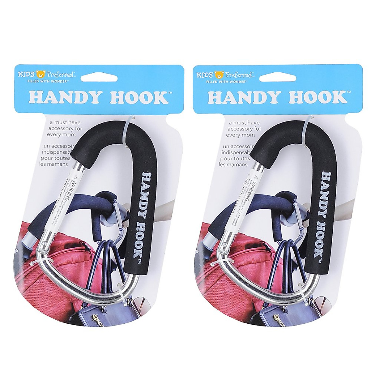 Kids Preferred Handy Hook, Black Bundle (2 Items)