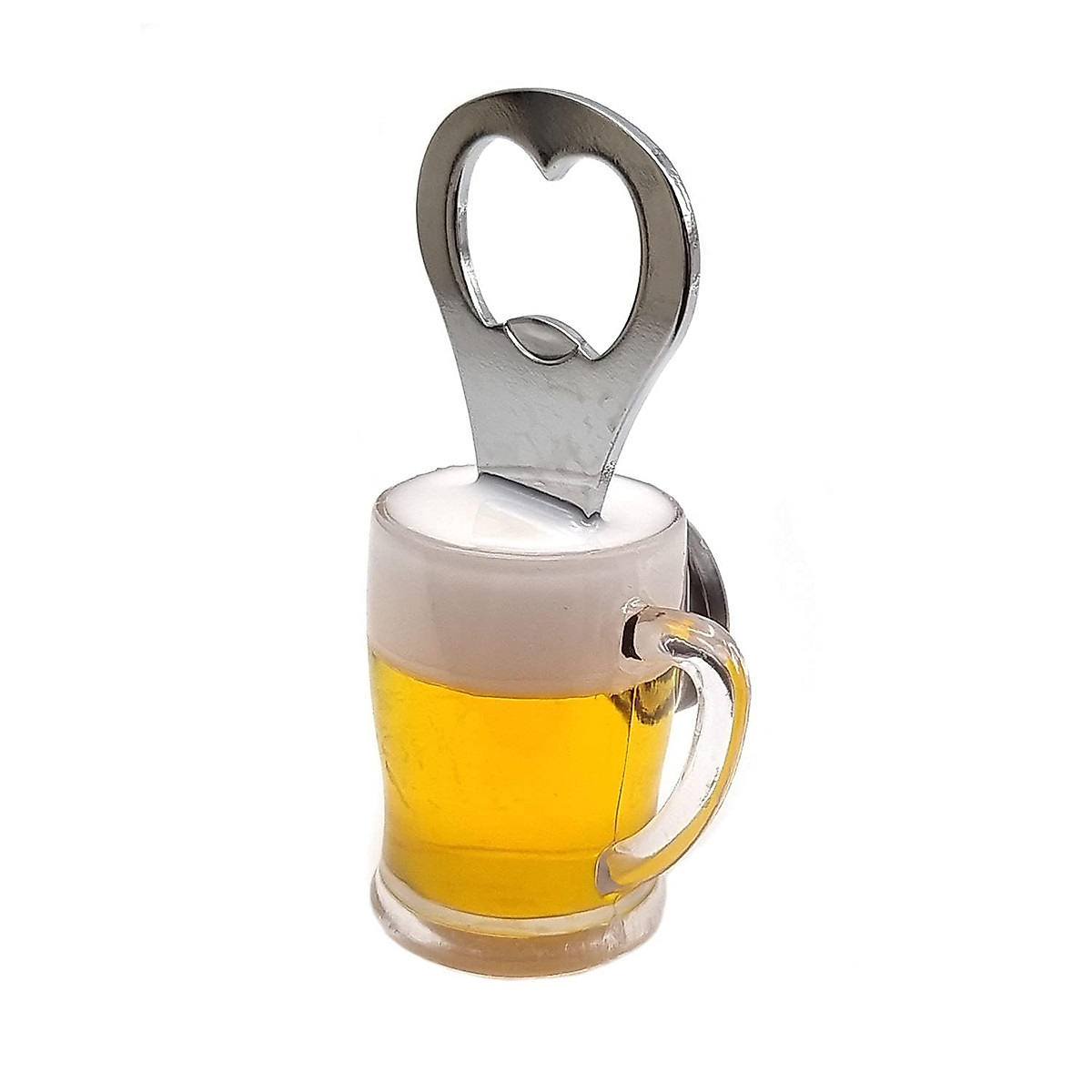 Creative Acrylic Beer Bottle Opener Beer Mug Shape Bottle Opener Kitchen Accessories Fridge (Bottle Opener B)