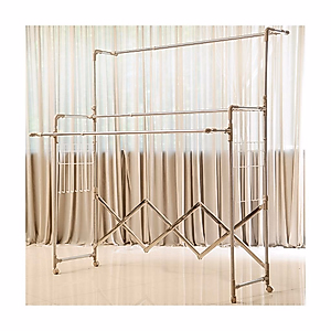 Drying Rack Indoor Telescopic Outdoor Floor Folding Outdoor Balcony Large Cool Clothes Pole Lifting FANJIANI