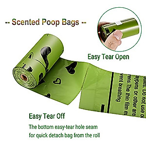 Yingdelai Dog Poop Bag, Biodegradable - 540 Count Dog Waste Bags with Dispenser, Extra Thick Strong Leak proof Doggy Poop Bags| Scented