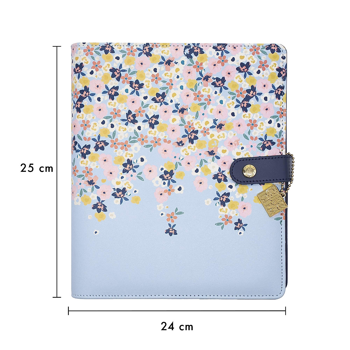 Pukka Pad, Carpe Diem A5 Planner with Weekly, Monthly Undated Inserts, 10 X 9.5 X 2 Inches, Disty Floral