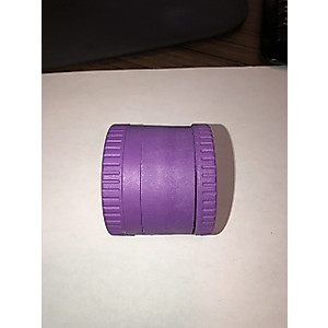 Santa Cruz Shredder Grinder for Herbs Knurled Top for Stronger Grip 3-Piece 2.2"(Purple)