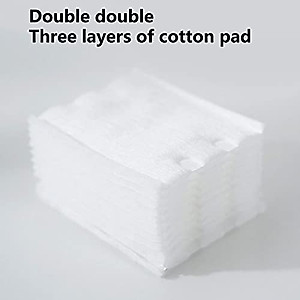 Automatic Cotton Pad Dispenser, Automatic Cotton Pad Holder Press Out Makeup Cotton Square Holder Dispenser for Pads (White)