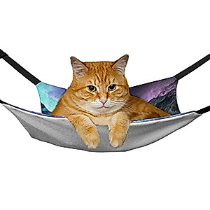 Amazing Galaxy Cloud Space Pet Hammock Comfortable Adjustable Hanging Bed for Small Animals Dogs Cats Hamster