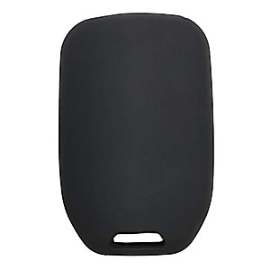 2 Pcs Smart Key Fob Cover Case Protector Fit for GMC Acadia Terrain Yukon Chevrolet Suburban Tahoe Keyless Entry Remote Fob Skin Jacket Holder Key Protection Case (Black 2 Pack)
