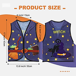 10 Pcs Kids Dress Up Vest Children Role Play Vest Career Costume for Dramatic Pretend Play Party Supplies, 17 x 13.8 Inches(Cool Style)