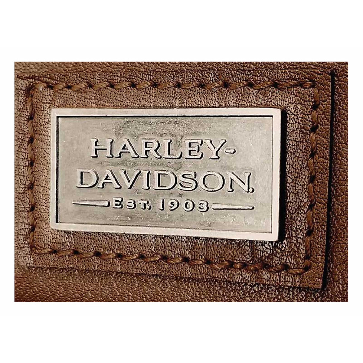 Harley-Davidson Women's Western Tan Buffalo Leather Hip Bag w/Detachable Strap