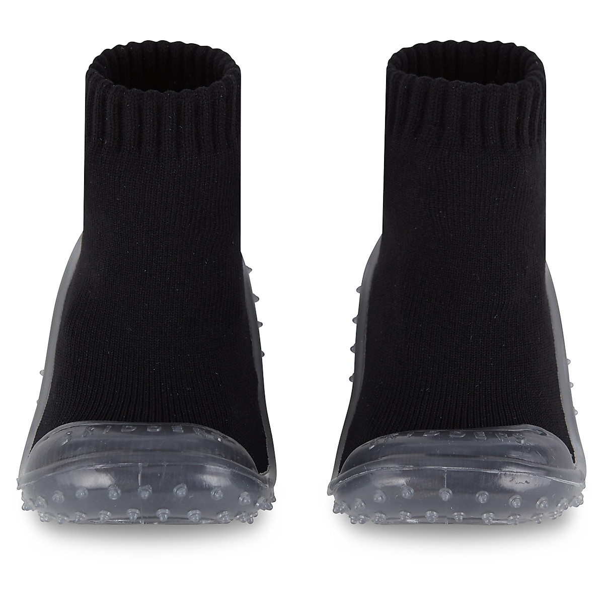 Baby Boys Slippers - Baby First Walking Non Skid Slipper Socks - Premium & Comfortable Toddler House Slippers, Kids Essentials - Black - 12 Months Infant