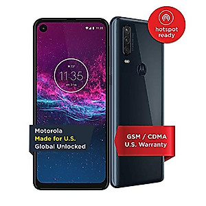 Motorola One Action | Unlocked | Made for US by Motorola | 4/128GB | 16MP Camera | Denim
