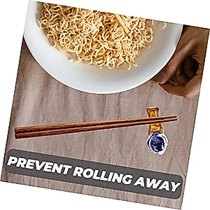 Luxshiny 10 Pcs Ceramic Chopstick Rest Fork Rest Pottery Chopstick Holders Animal Chopstick Holder Pretty Chopstick Holders Animal Decor Kitchen Chopstick Rest Chopsticks Bracket Ceramics