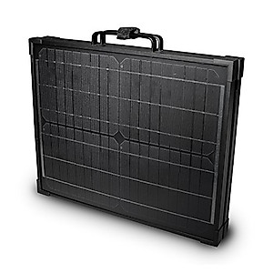 Nature Power 55702 120W Portable Briefcase Solar Panel, Black