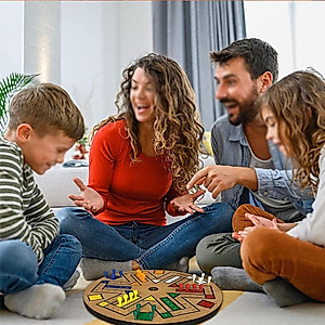 Fast Track Board Games - Family Board Game for 3-6 Players, 6 Colors, 24 Chess Pieces, Suitable for Family, Friends, and Kids()