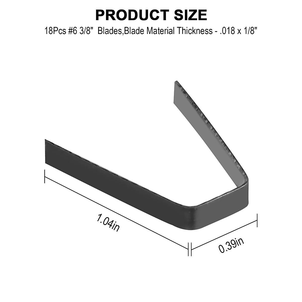 Niahm Tire Groover #6 Blades for V100 Groover, Flat Bottom, 3/8" Square Standard Blade Pack of 18