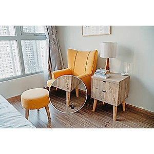 1/4" UNC Thread Adjustable Furniture Levelers Screw in Threaded, Galvanized Steel Screw Foot Levelers Screw On Furniture Glide Leveling for Table, Chair, Furniture Legs, 20 pcs Pack