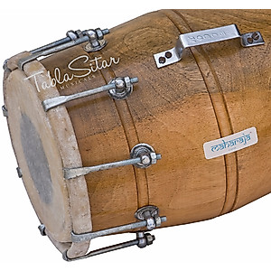 Maharaja Musicals Dholak Drum, Mango Wood, Bolt-tuned, Padded Bag, Spanner, Dholki Musical Instrument (PDI-104)