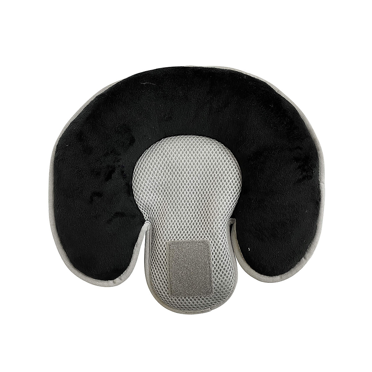 Good Gear Baby's Full Body Support Pillow, Newborn Infant Reversible Head, Neck, and Legs Protection for Car Seat, Stroller, Booster Seat - Black