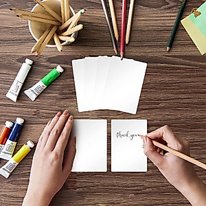 WJPC 110PCS Poker Size Blank Playing Cards, Index Flash Cards, Learning Cards For DIY Game Card Writing Drawing Painting