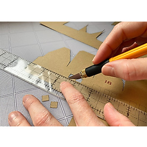 OLFA Graphic Art Knife Set (AK-4) - Precision Hobby Craft Knife Kit (1 Knife & 4 Blades) w/ Cushioned Grip, Replacement Blades: OLFA KB, KB4-F/5, KB4-NS/3, KB4-R/5, KB4-S/5, KB4-WS/3 Art Blades