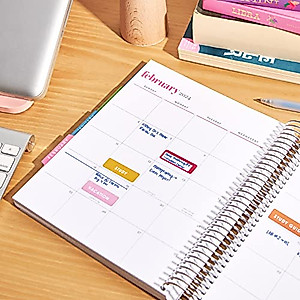 7" x 9" Academic 12 Month Planner Spiral Bound (July 2023 - June 2024) - Astrology Cover + Colorblends Theme. Pages for Class Schedule, Projects & Exams. 80 lb. Thick Paper - Erin Condren