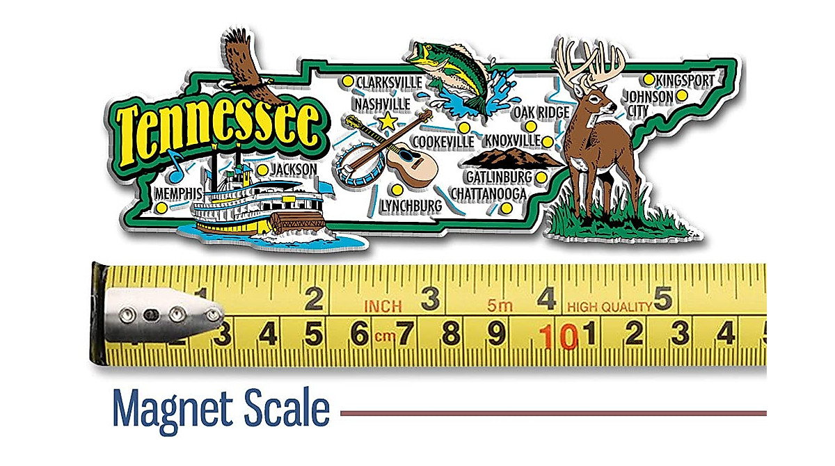 Tennessee Jumbo State Magnet - Collectible USA Made Souvenir